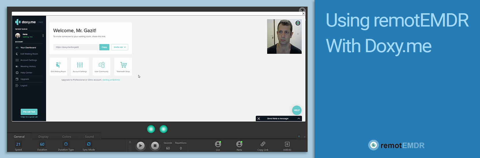 How to use remotEMDR with Doxy.Me | remotEMDR Blog