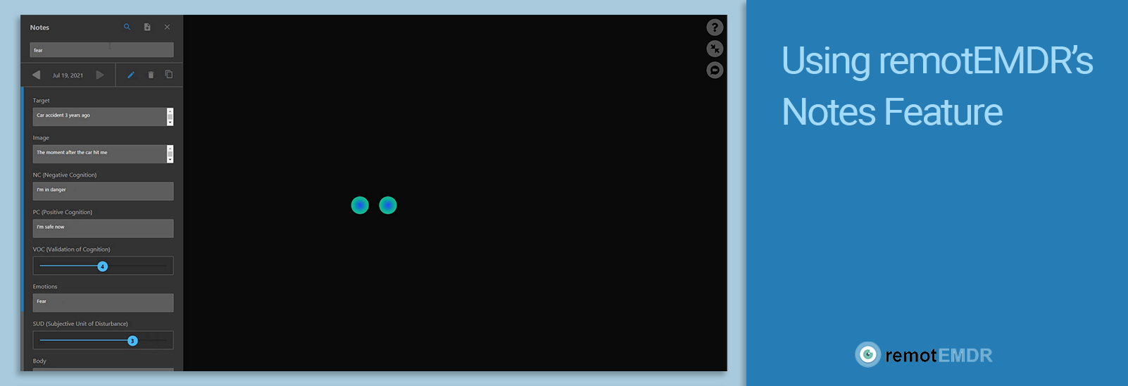 Using remotEMDR’s Notes Feature | remotEMDR Blog
